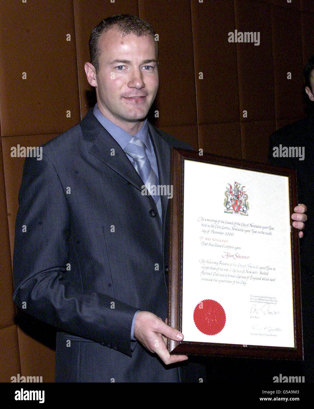 Former England football captain Alan Shearer is made honorary Freemen ...