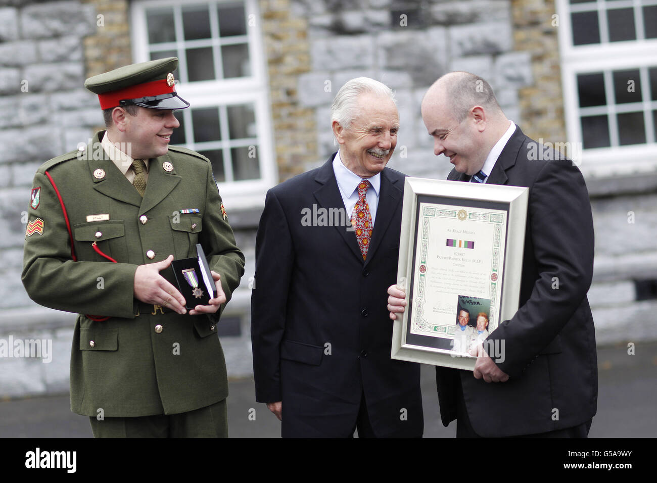 Private Patrick Kelly awarded Stock Photo - Alamy