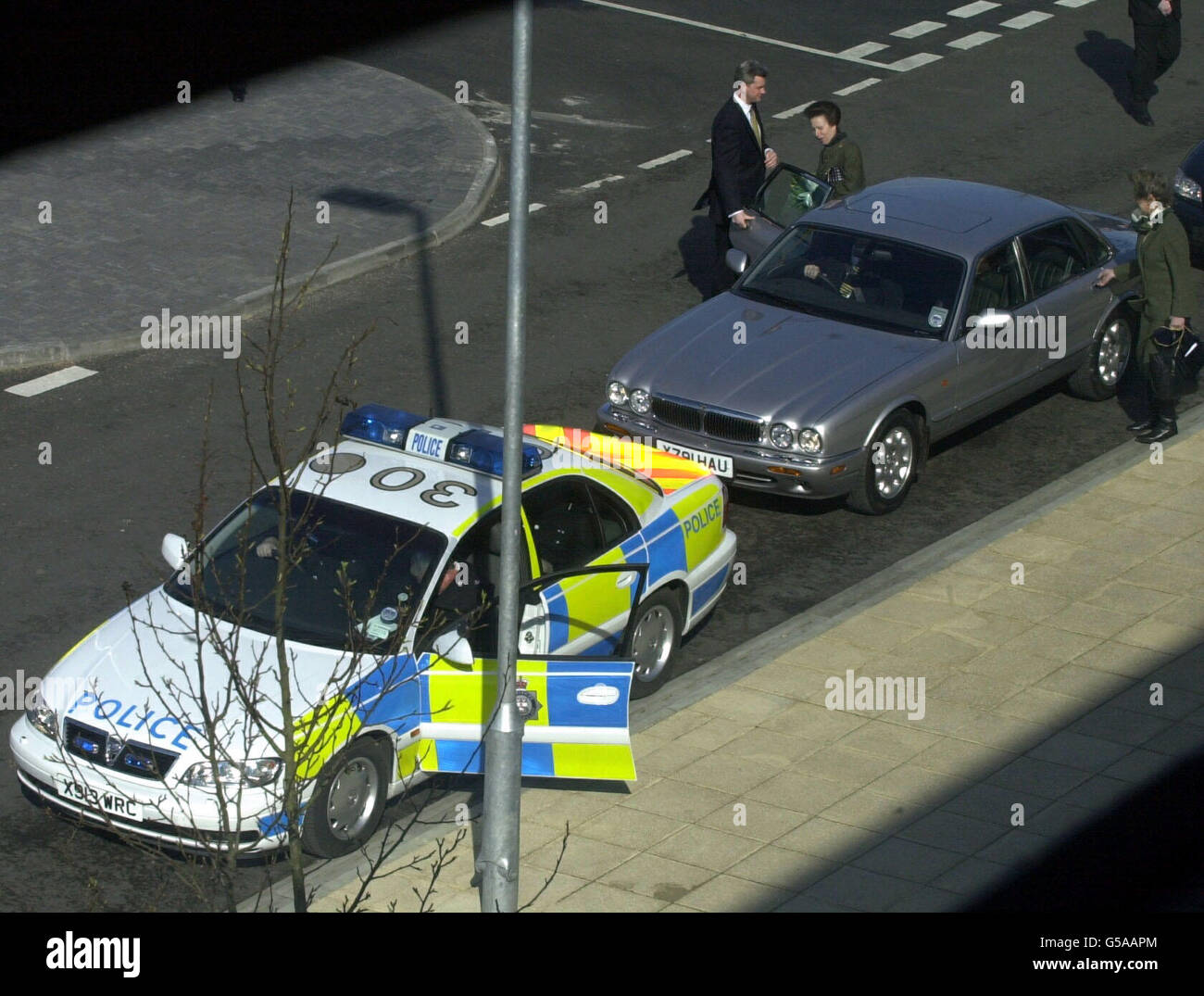 The Princess Royal leaves Derby Police Divisional Headquarters where ...
