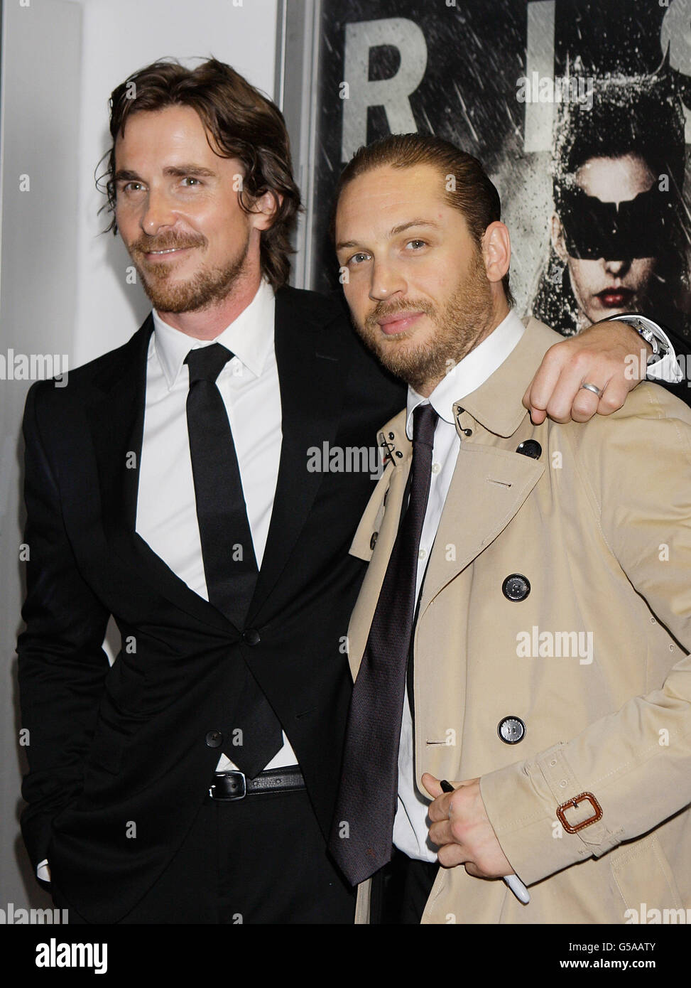 Christian Bale And Tom Hardy Hug
