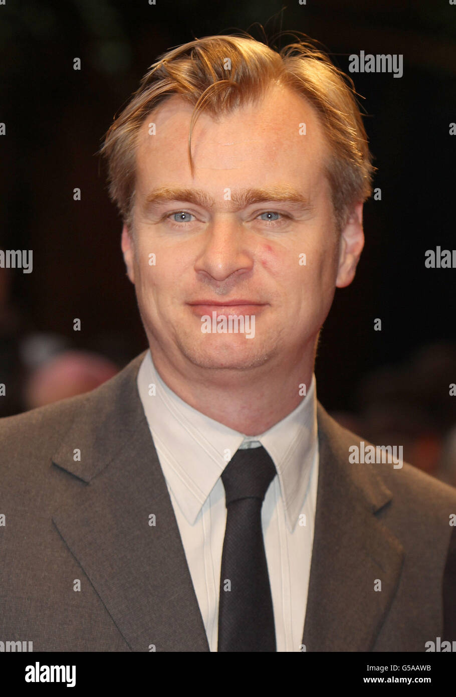 Director christopher nolan arrives premiere new batman film hi-res ...