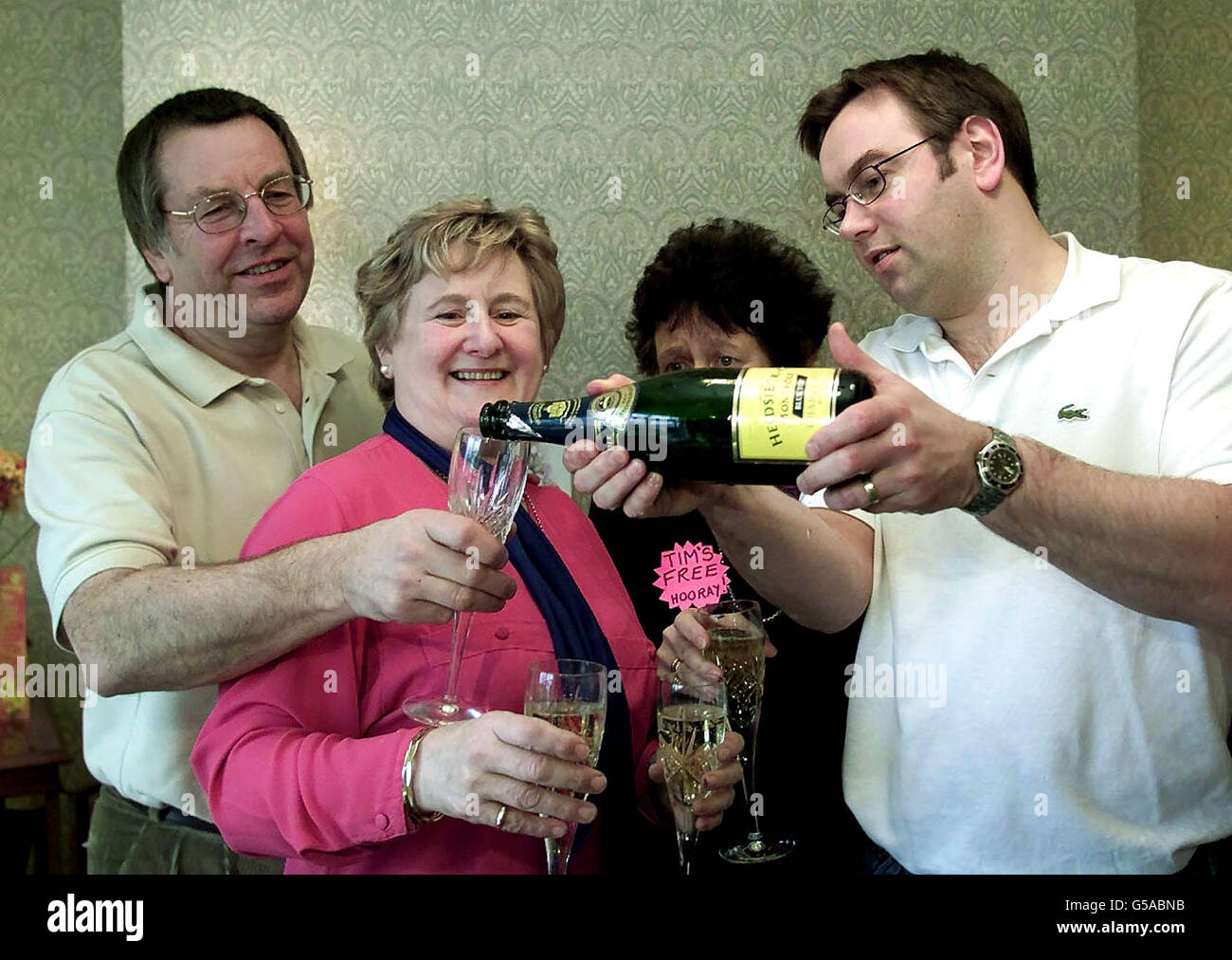 The family of British engineer Tim Selby, brother Jon (right) and ...