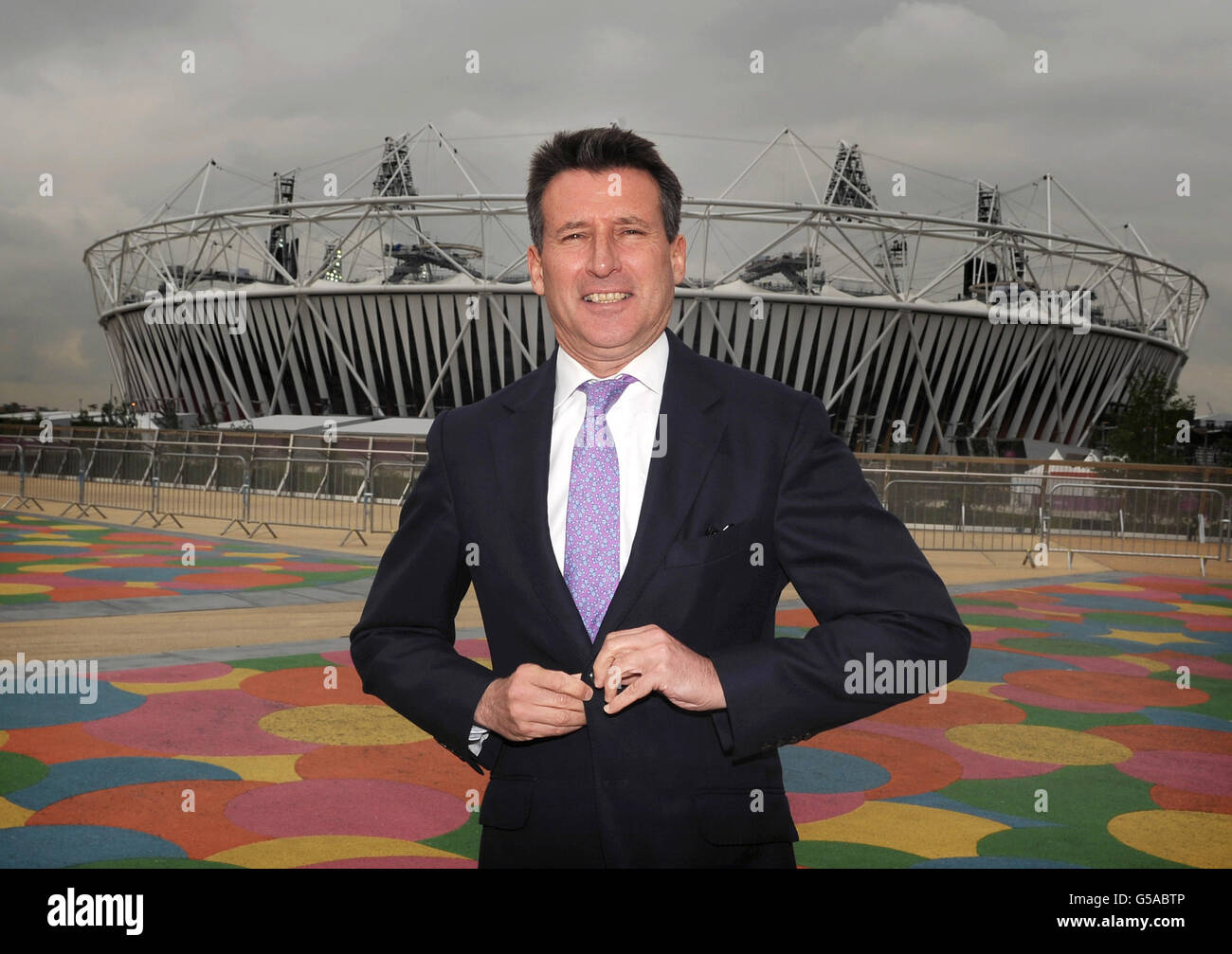 Lord coe in olympic stadium hi-res stock photography and images - Alamy