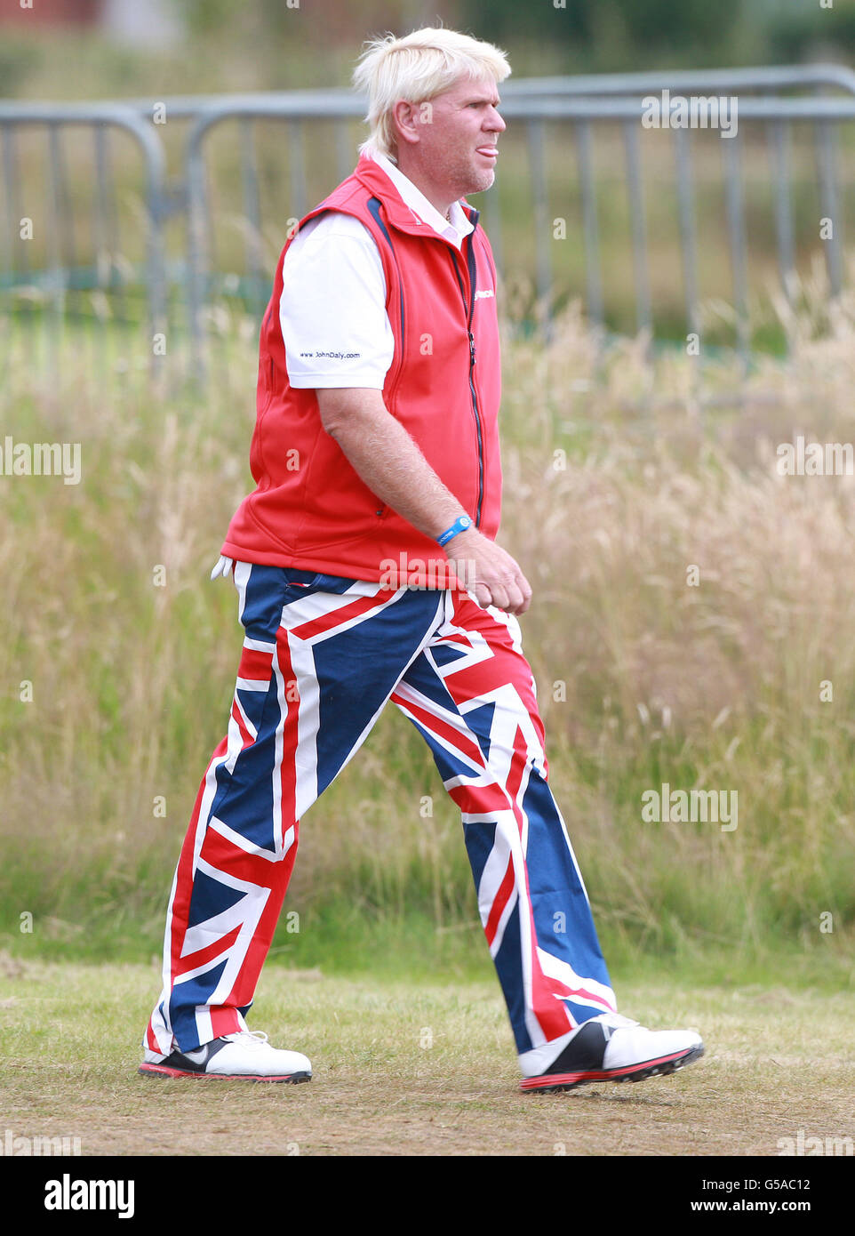 USA's John Daly walks down the 18th during day two of the 2012 Open ...