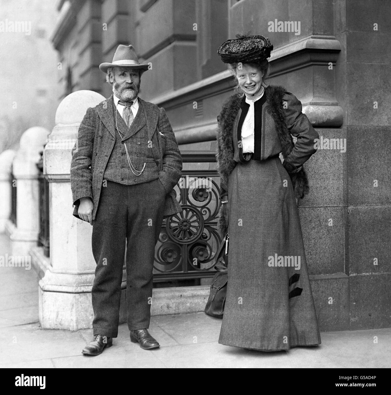 Mr Keir Hardie and Labour and Womens rights activist and writer Mary ...