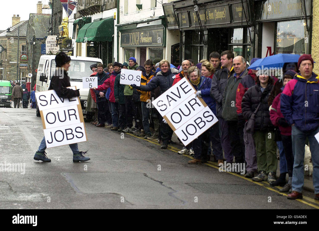 Foot and Mouth protest Stock Photo - Alamy
