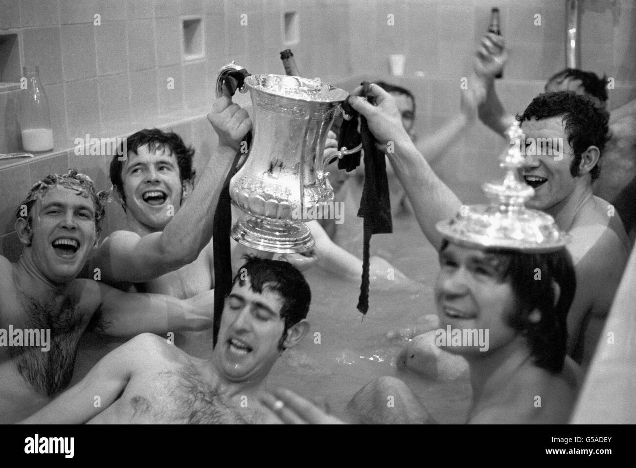 CHELSEA PLAYERS IN BATH : 1970 Stock Photo - Alamy