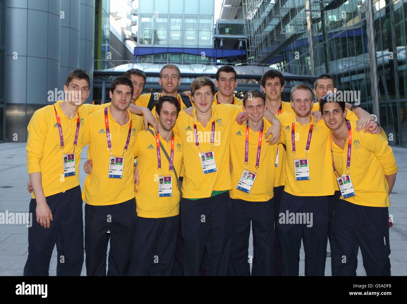 Olympics - Australian Volleyball Team Arrives- Heathrow Airport Stock ...
