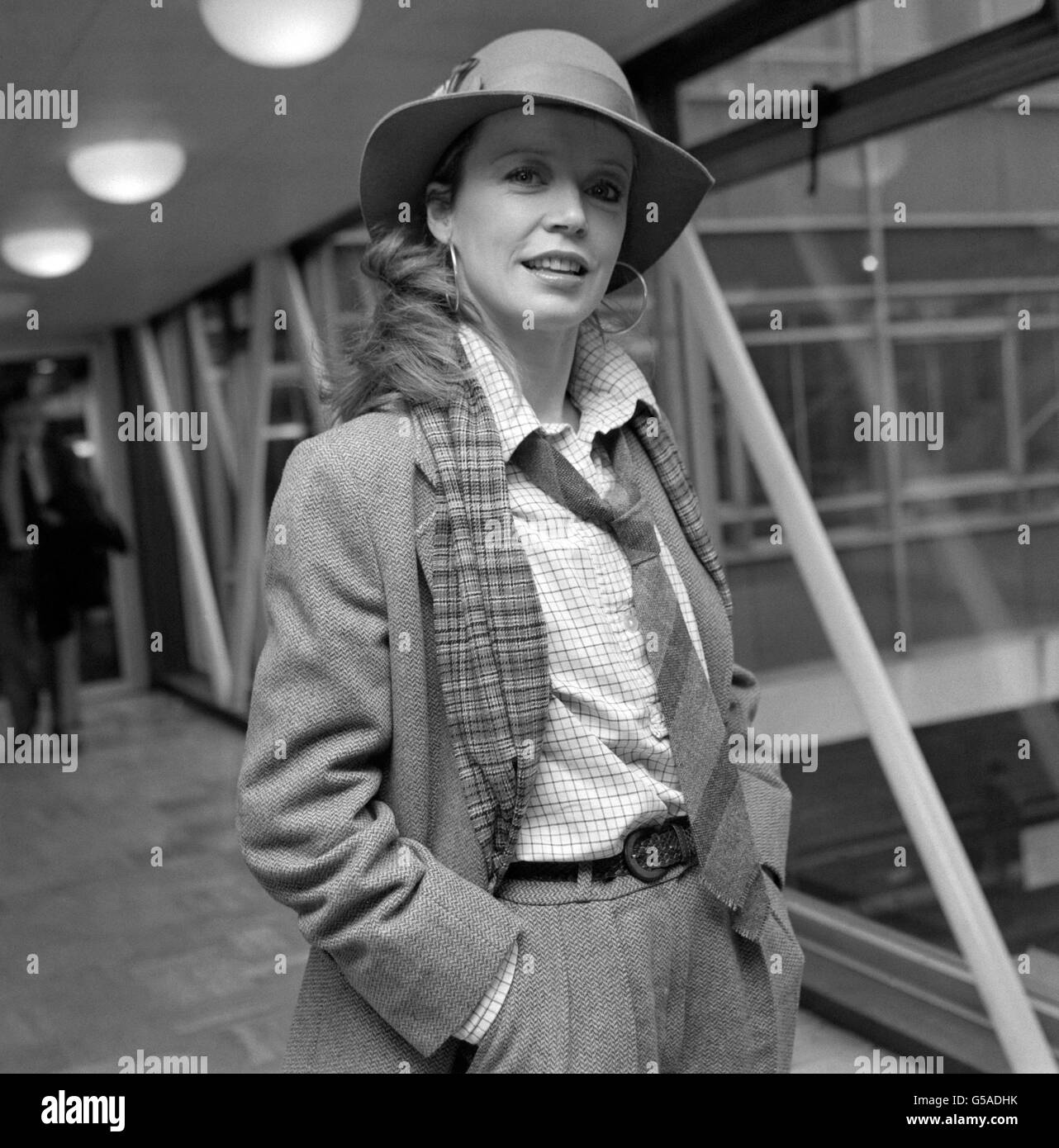 Actress angharad rees at heathrow airport hi-res stock photography and ...