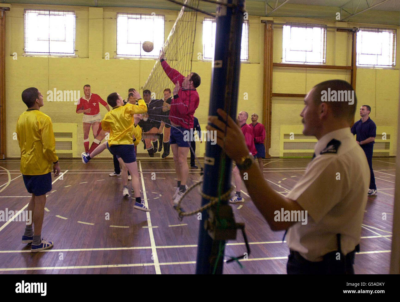 Prisoners in the gymnasium at HM Prison Winson Green, in Birmingham ...