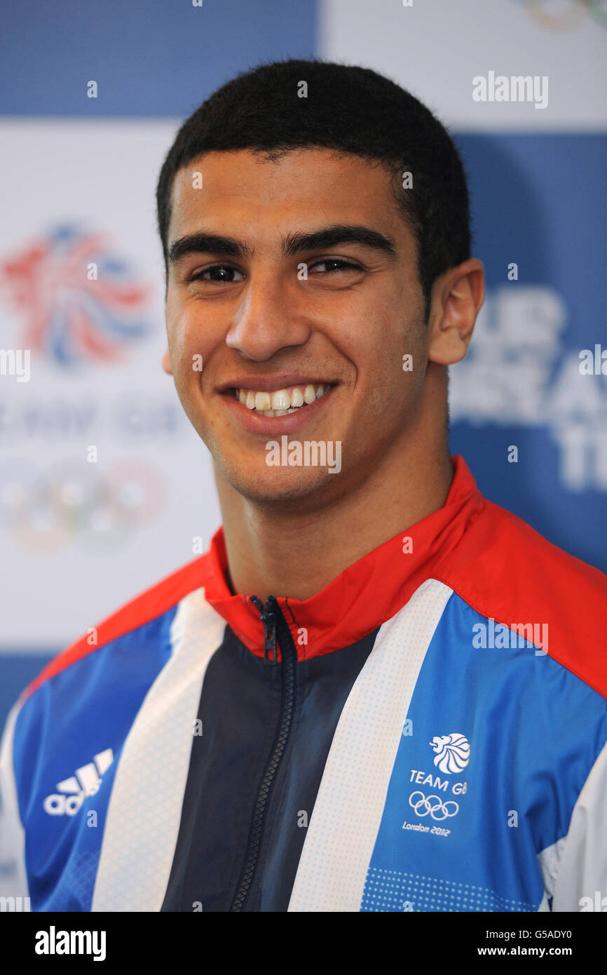 Great Britain's Adam Gemili during the London 2012 Kitting Out Session ...
