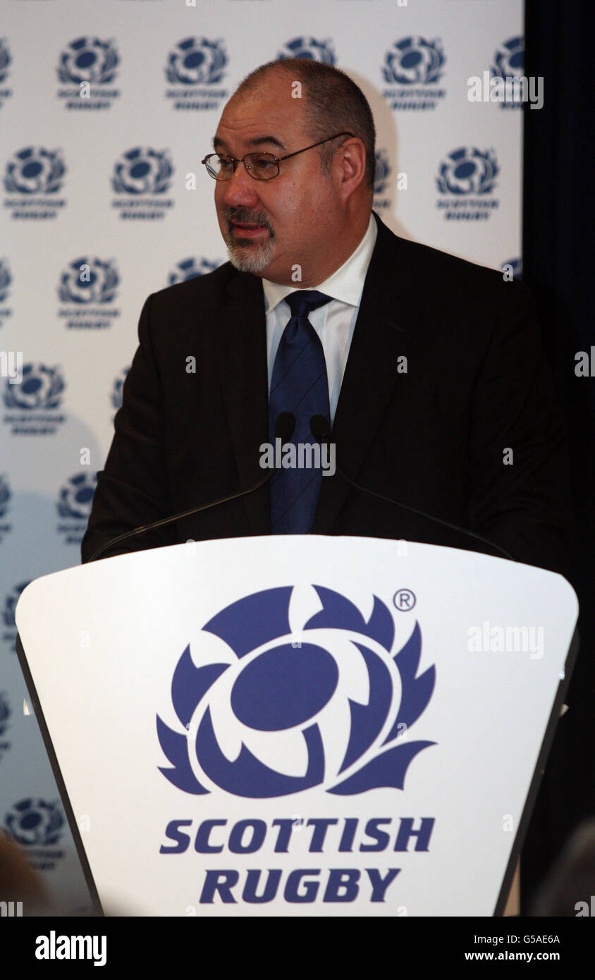 Scottish Rugby Union's Chief Executive Mark Dodson during the Scottish ...