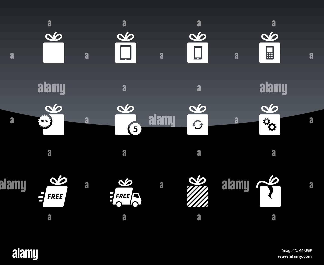 Black christmas gift blank Stock Vector Images - Alamy