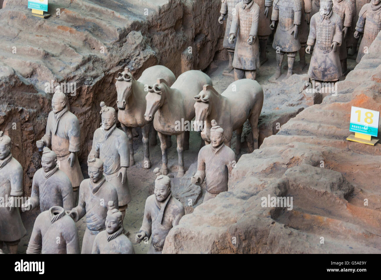 The Terracotta Army of Emperor Qin Shi Huang, Lintong District, Xi'an ...