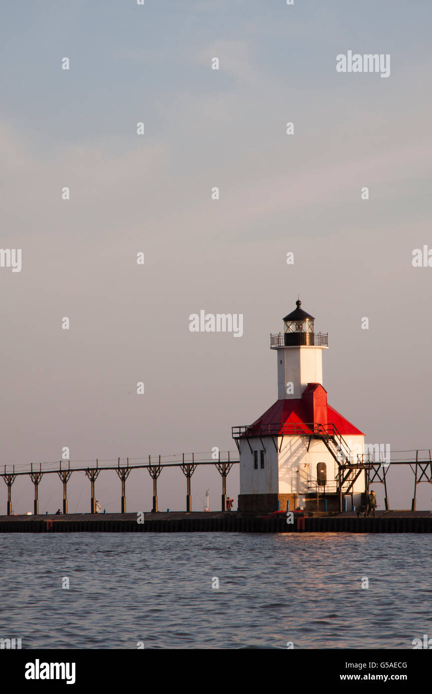 St Joseph Lighthouse at Sunrise Stock Photo - Alamy