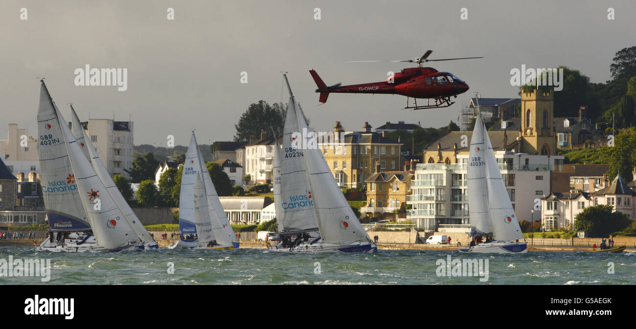 The Sunsail 40 class start the annual JP Morgan Asset Management Round ...