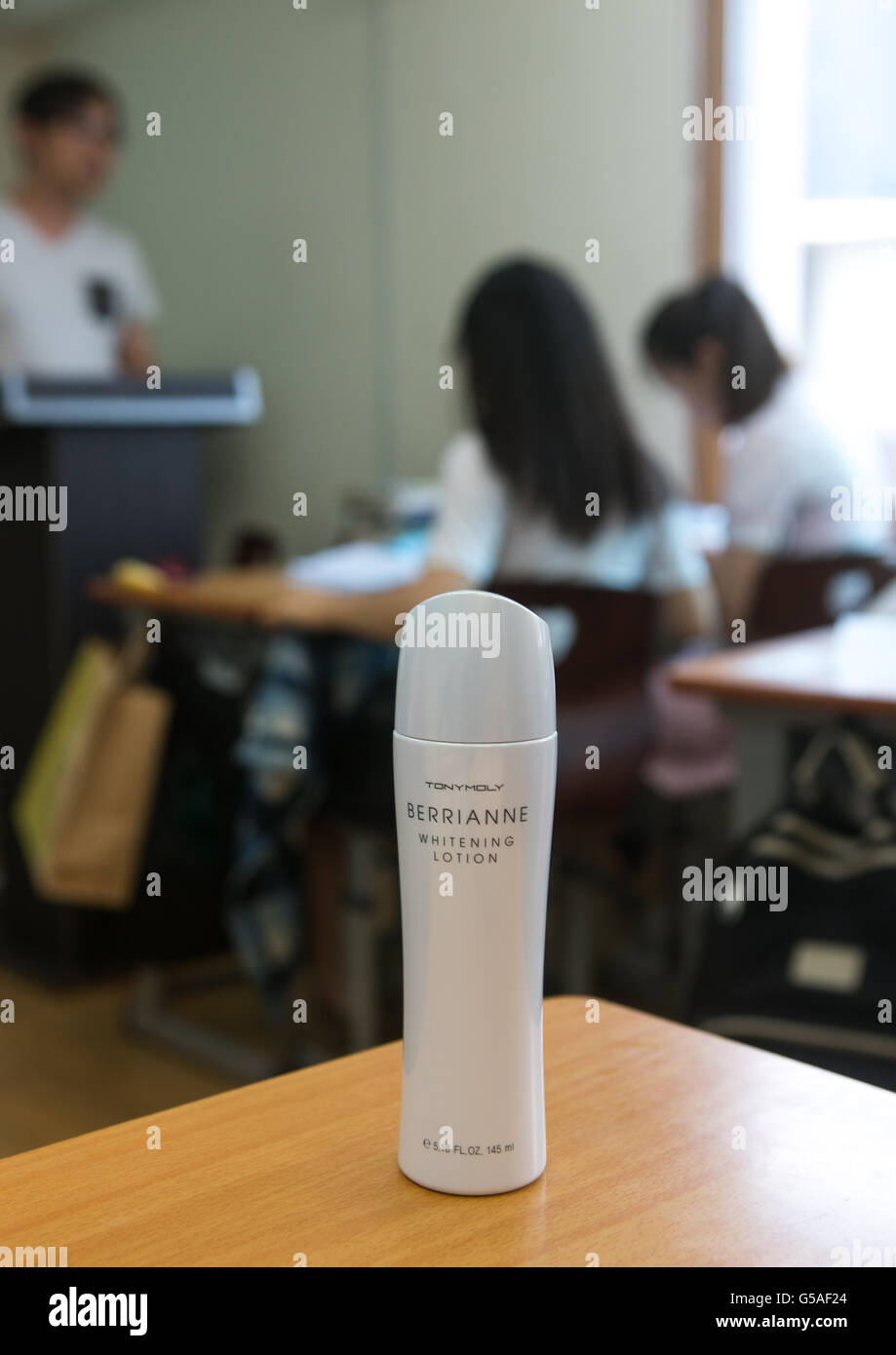 South Korea, National Capital Area, Seoul, whitening lotion for the ...
