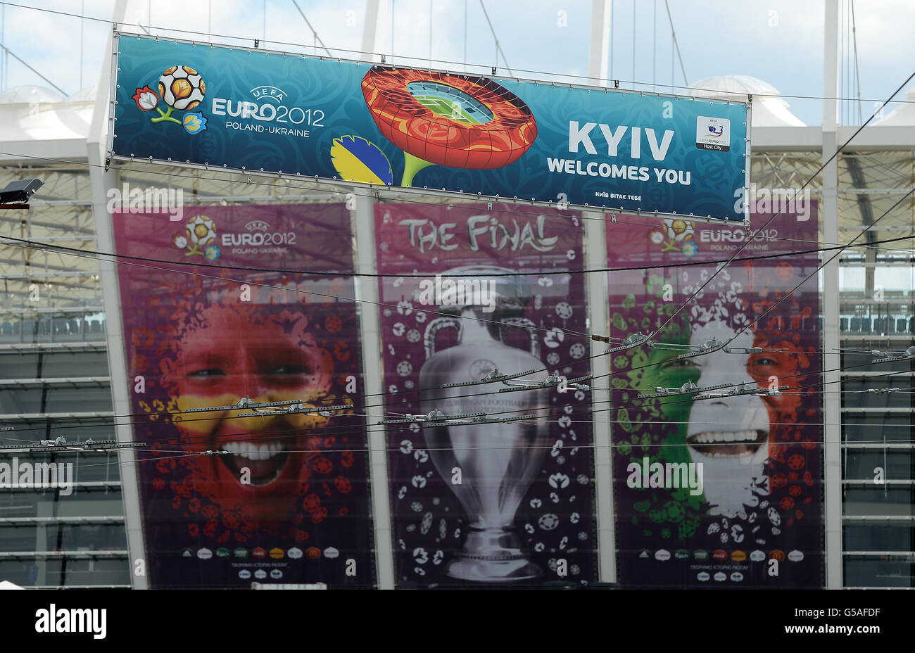 Football - Euro 2012 - Olympic Stadium - Kiev Stock Photo - Alamy