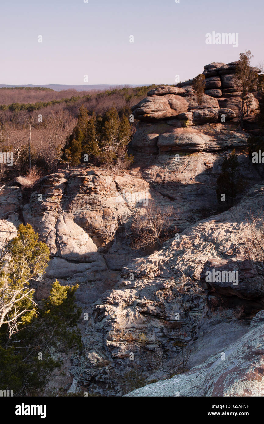 Garden of the Gods at Sunrise, Shawnee National Forest Stock Photo - Alamy
