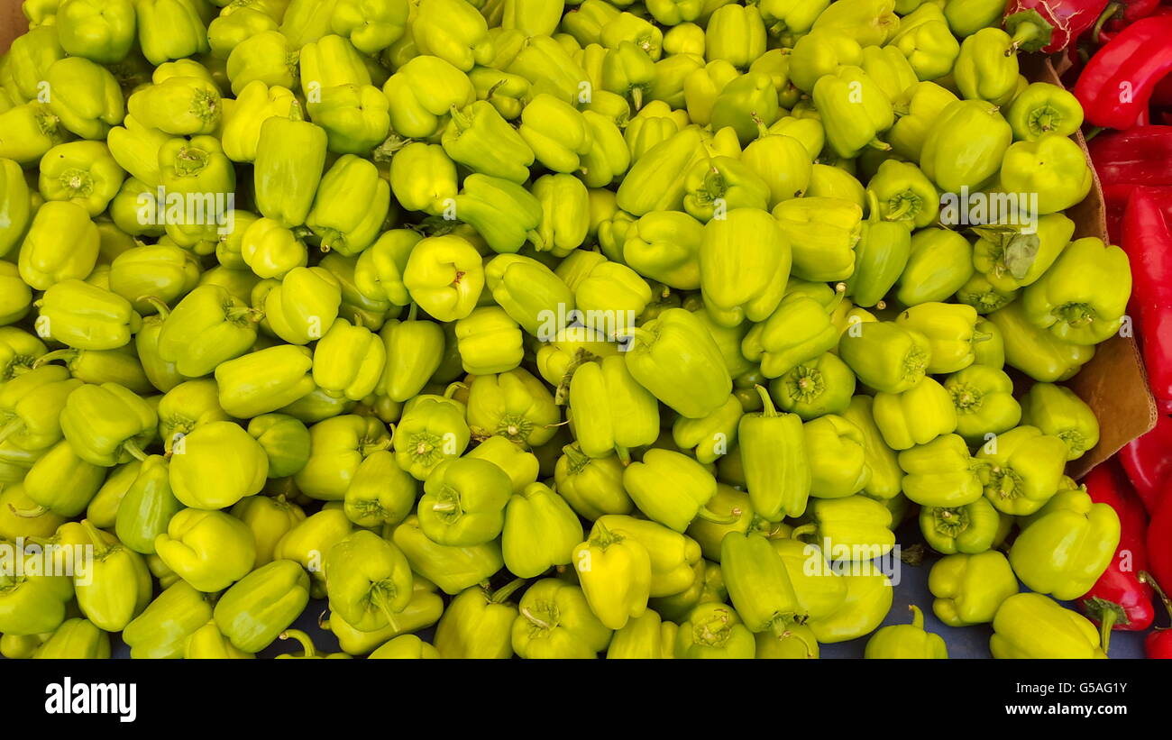 Fresh green bell pepper hi-res stock photography and images - Alamy