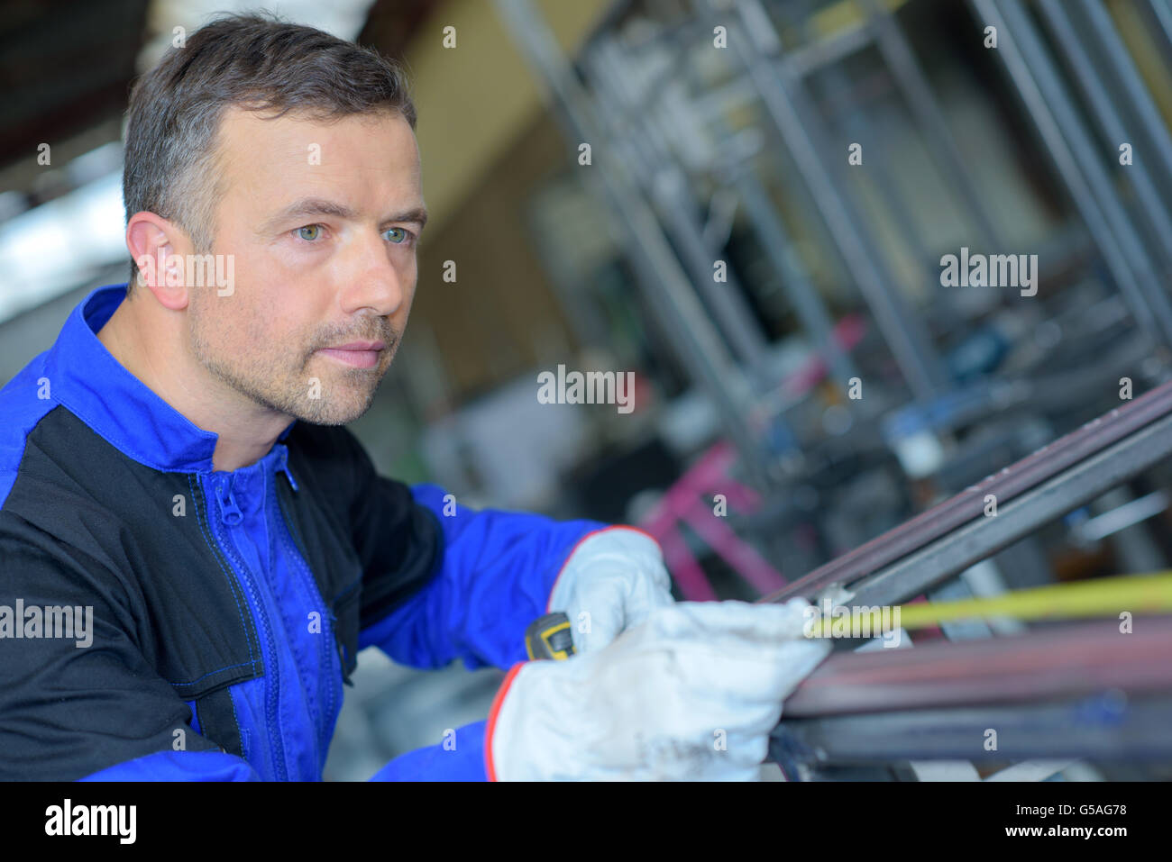 steel factory worker Stock Photo - Alamy