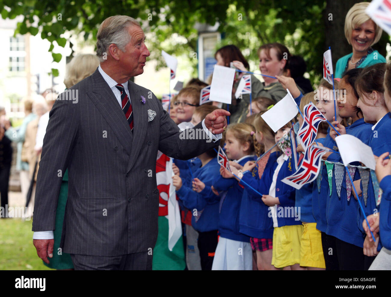 Royal visit to Wales - Day 2 Stock Photo - Alamy
