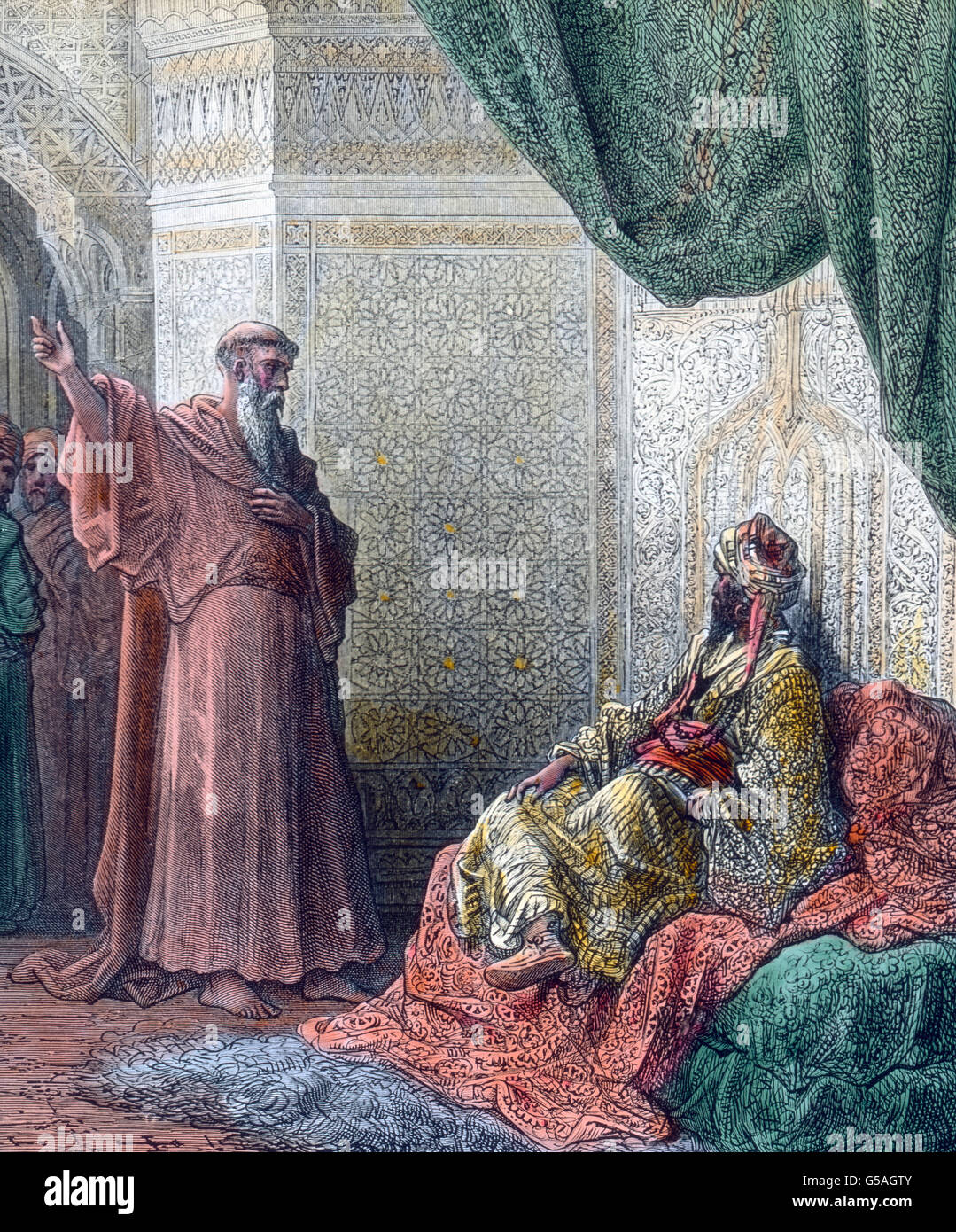 Franz von Assisi beim Sultan von Ögypten. History of the Crusades ...