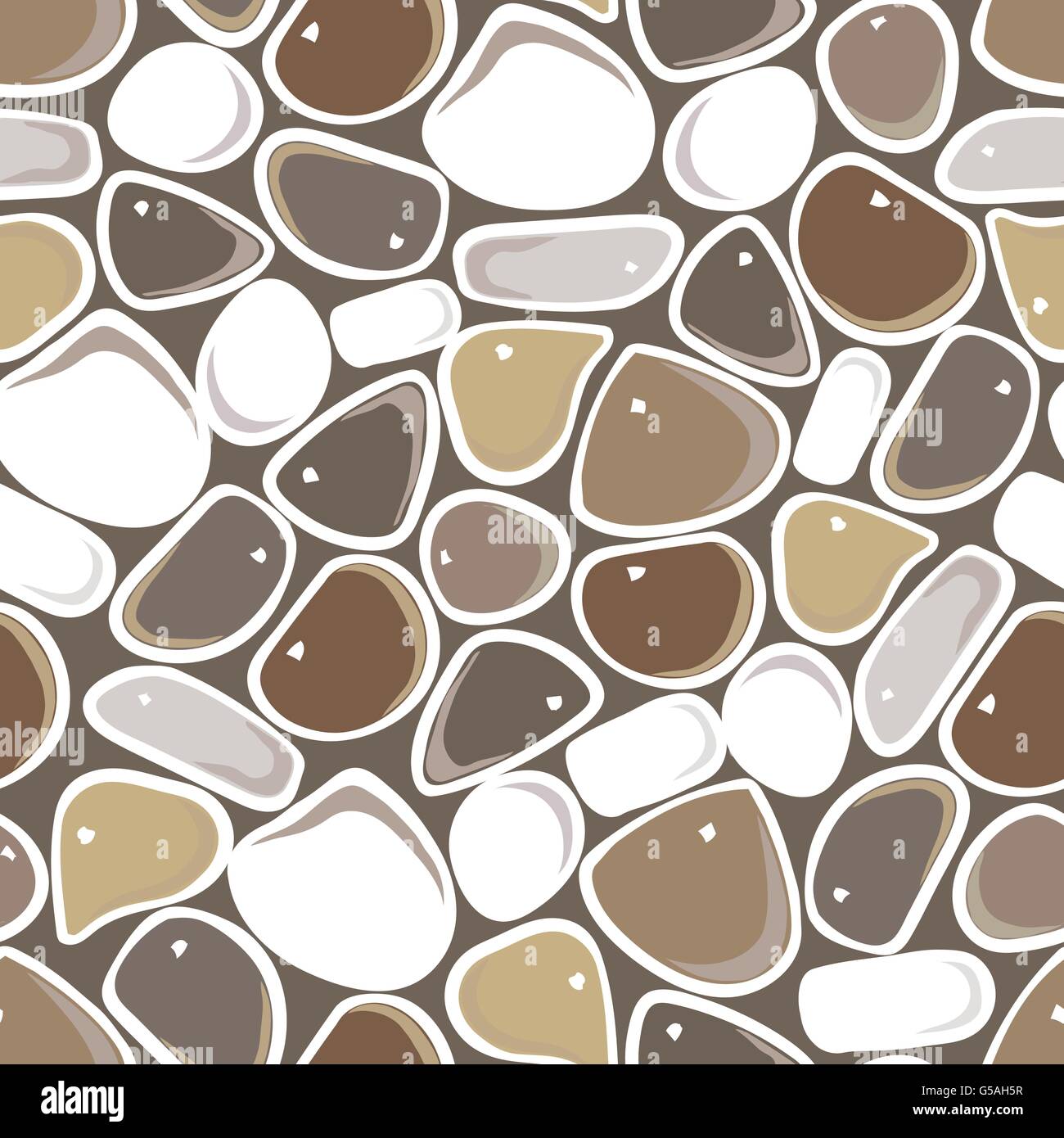 Seamless Pattern - Pebble cobblestone background Stock Vector Image ...