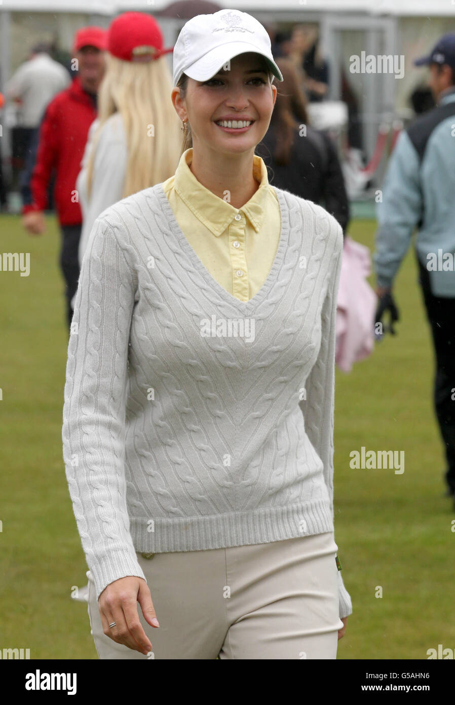 Ivanka Trump playing a round of golf on the Trump International Golf ...