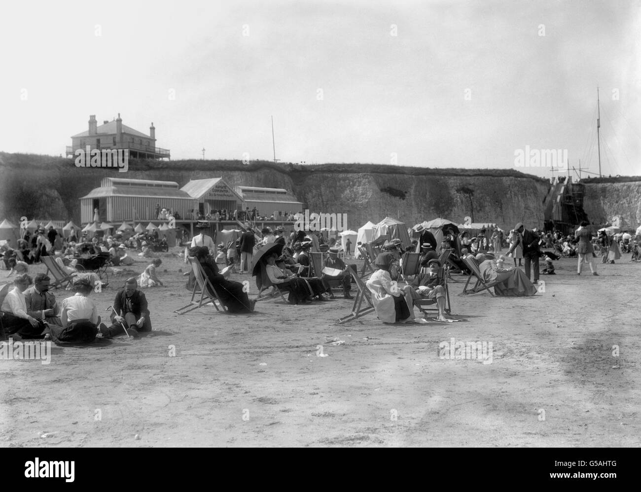 Kent beach resort Black and White Stock Photos & Images - Alamy