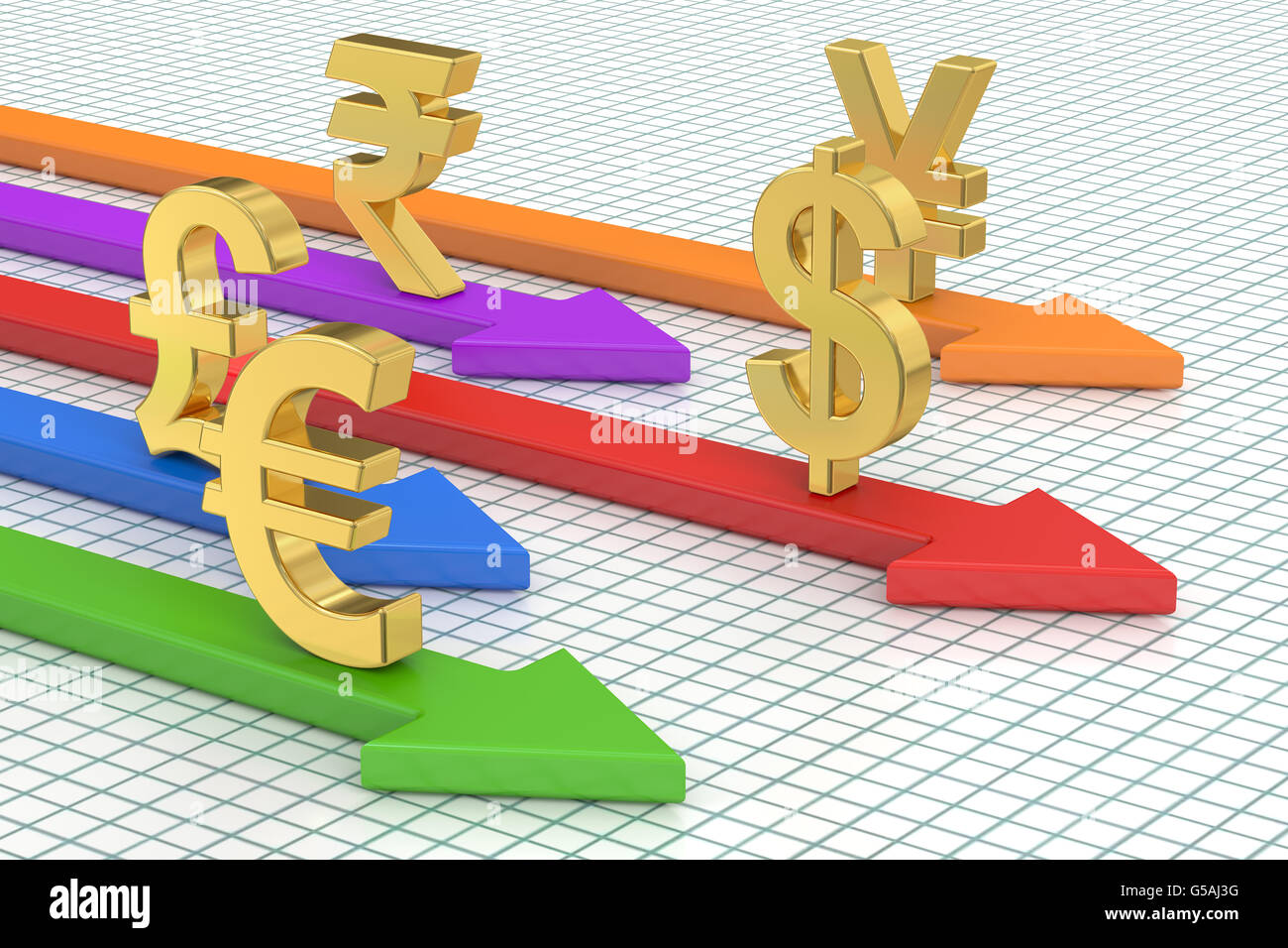 Currencies graph hi-res stock photography and images - Alamy