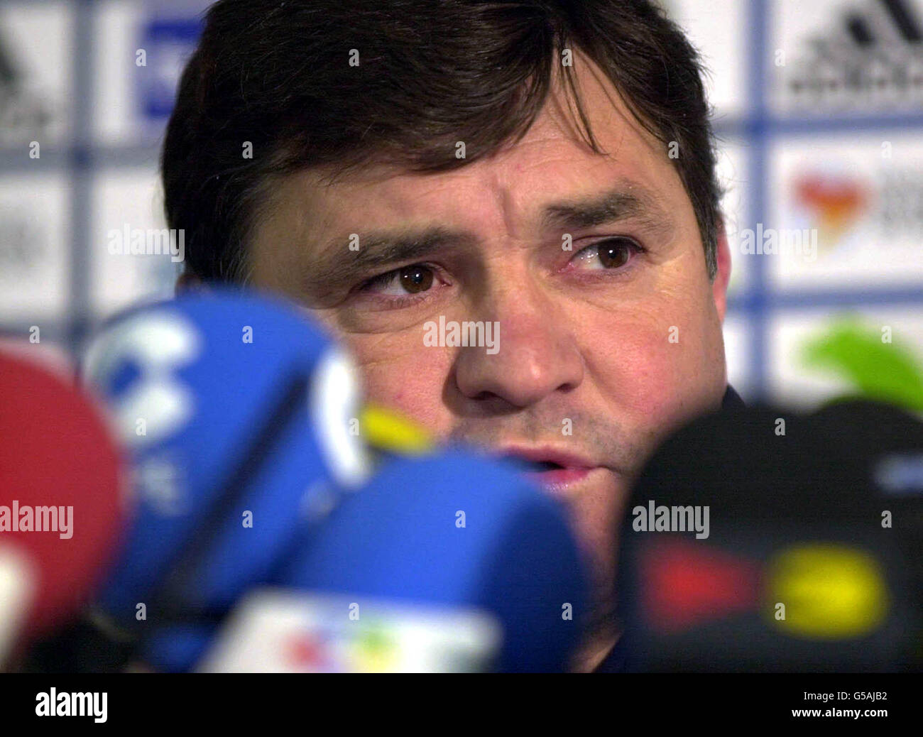 Spain's coach Jose Antonio Camacho during a press conference in ...