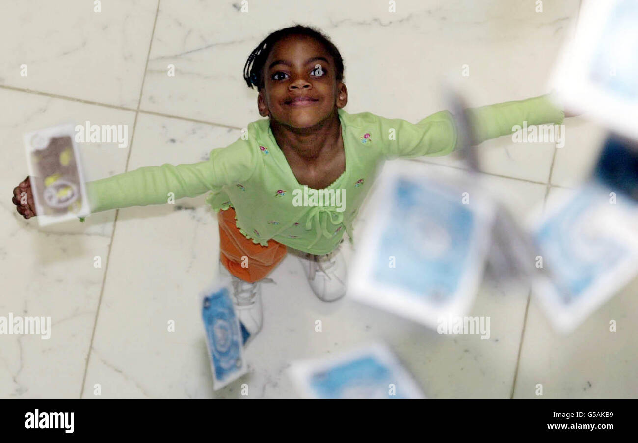 Four-year-old Tia Laverne Roberts beginning a week-long experiment with ...