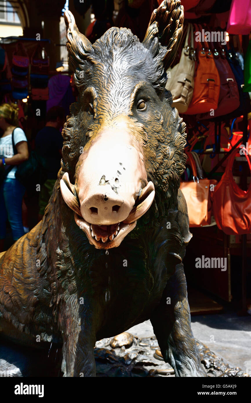 Il Porcellino is the local Florentine nickname for the bronze fountain ...