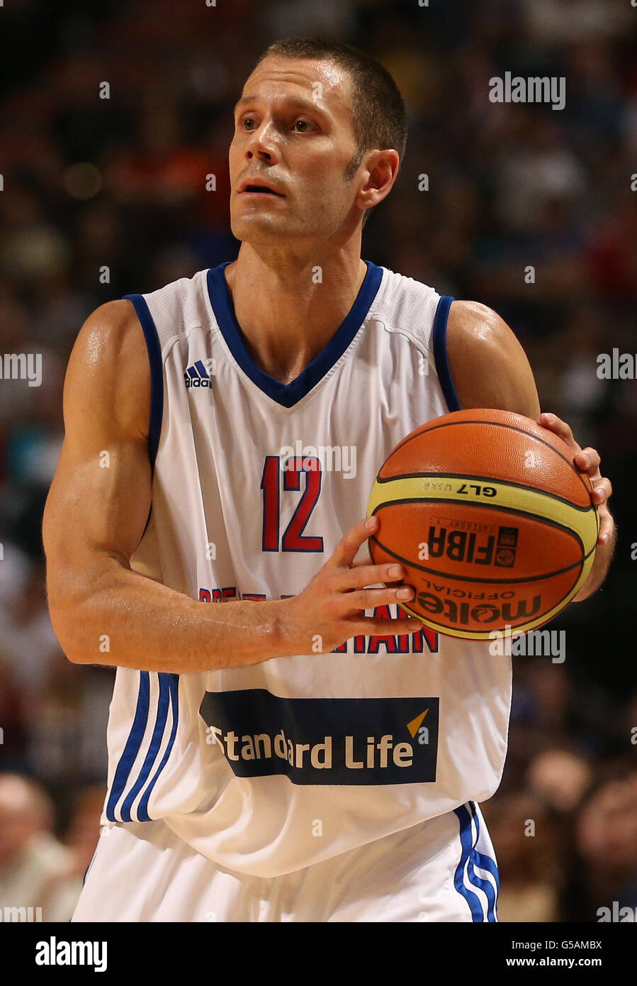 Great Britain's Nate Reinking during an Olympic warm up match against ...
