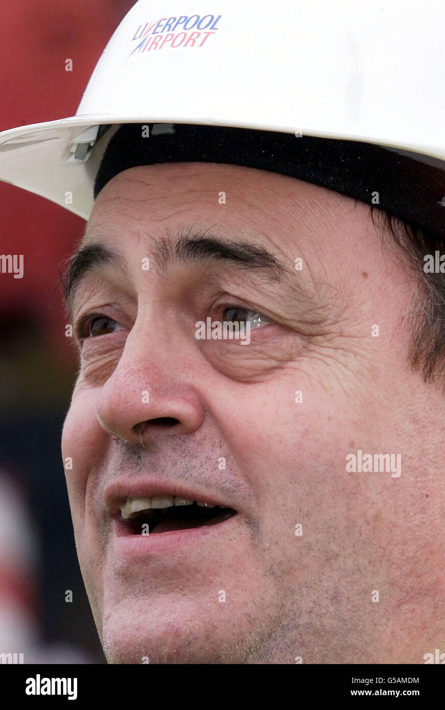 Deputy Prime Minister John Prescott in Liverpool unveiling the new ...