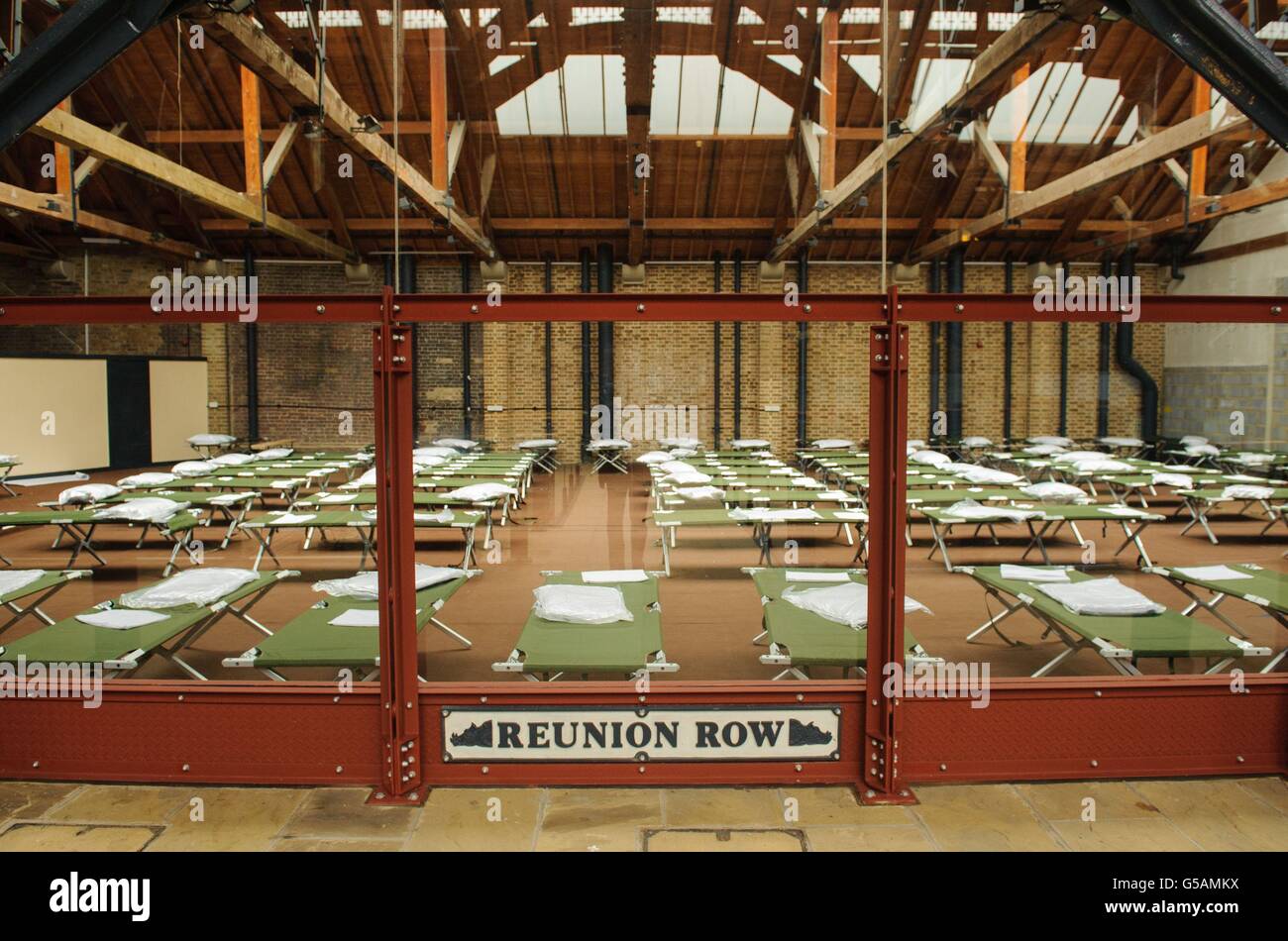 Temporary army barracks tobacco dock hi-res stock photography and ...