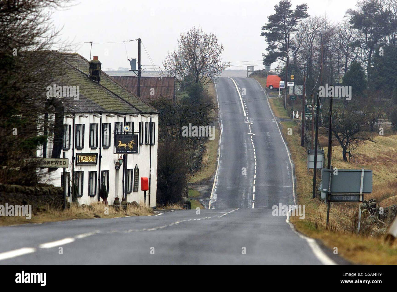 Foot & Mouth road Stock Photo - Alamy