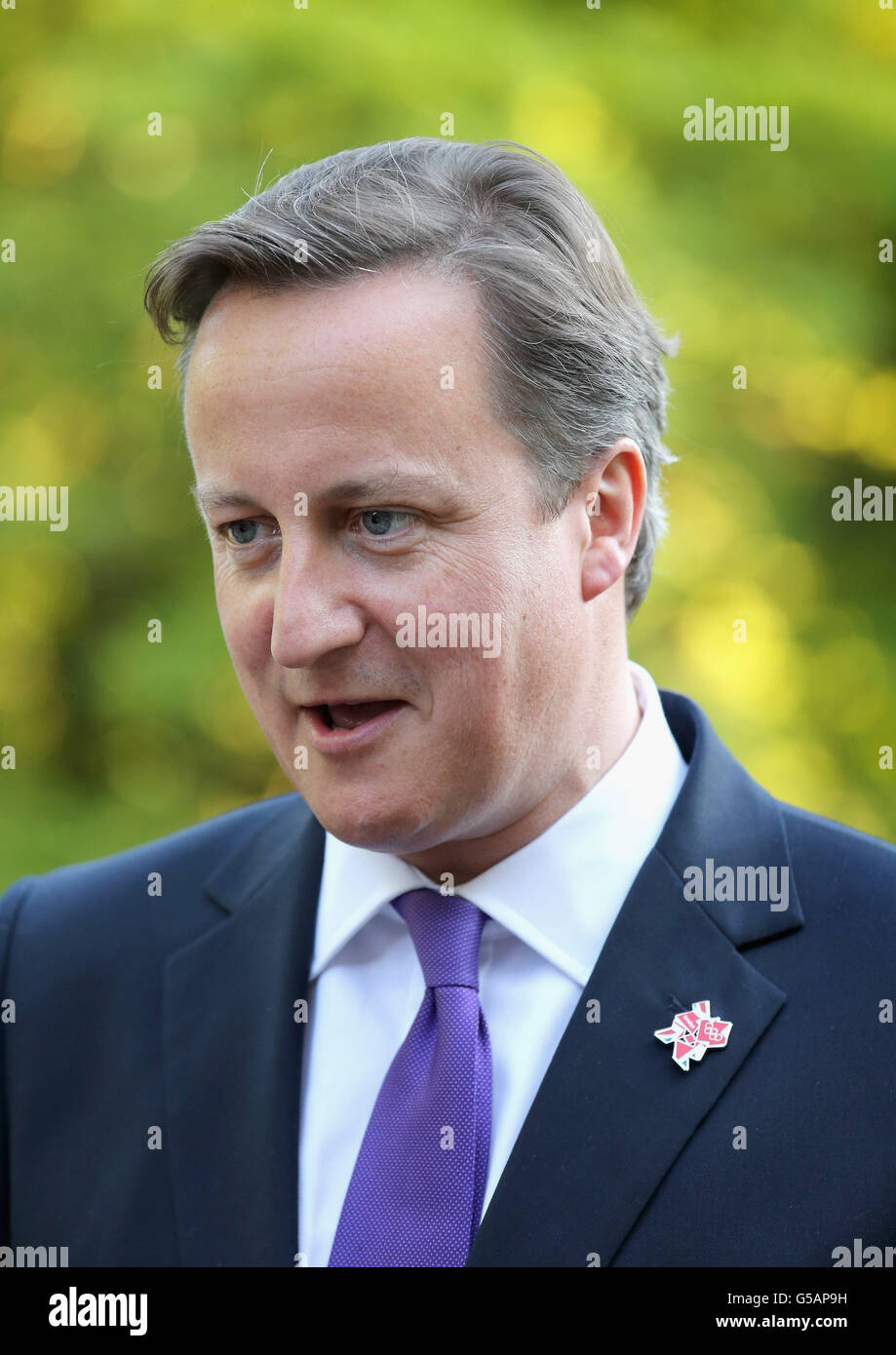 Prime Minister David Cameron during a reception for delegates of the ...