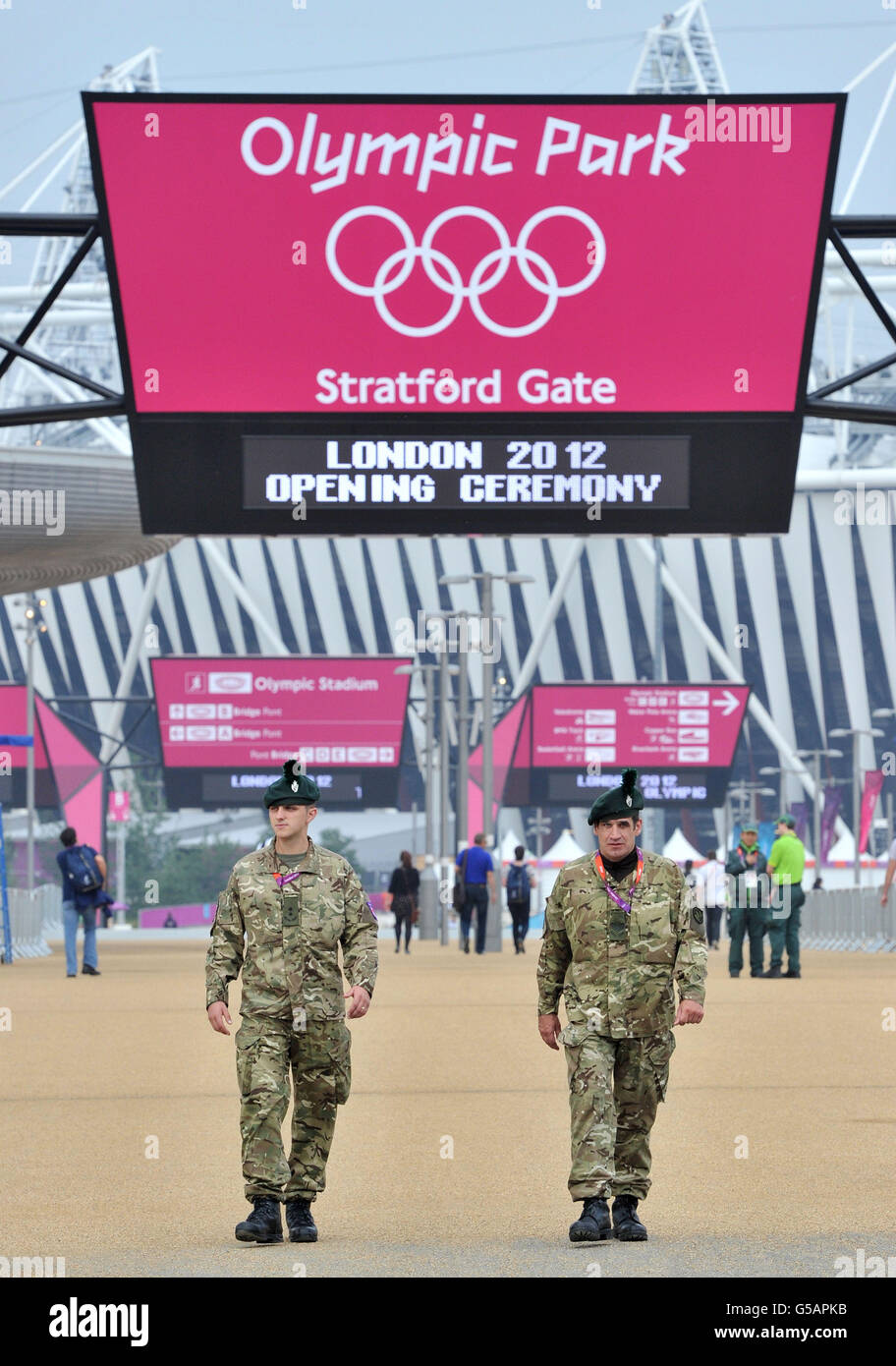 Olympics - final preparations Stock Photo - Alamy