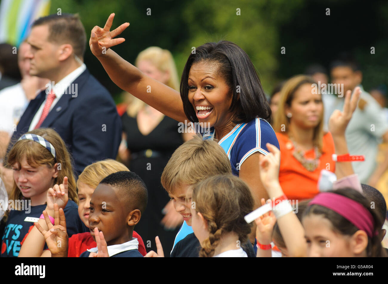 Michelle obama takes part in hi-res stock photography and images - Alamy
