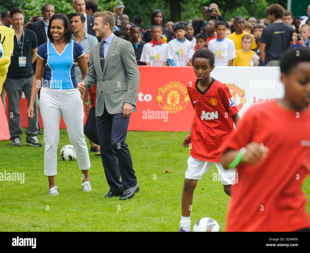 Michelle obama let's move 2012 hi-res stock photography and images - Alamy
