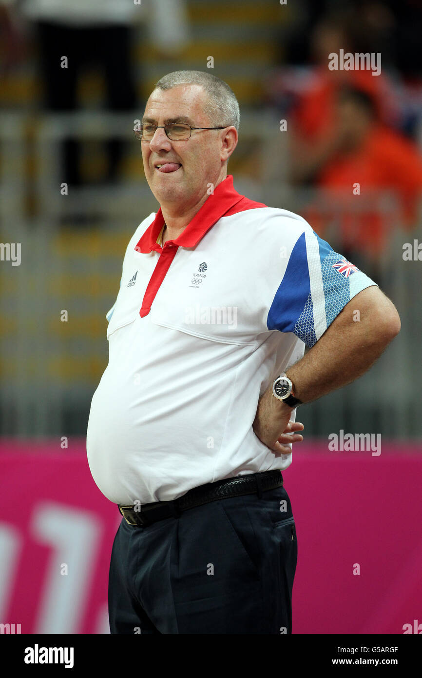 London Olympic Games - Day 1. Great Britain's coach Tom Maher on the ...