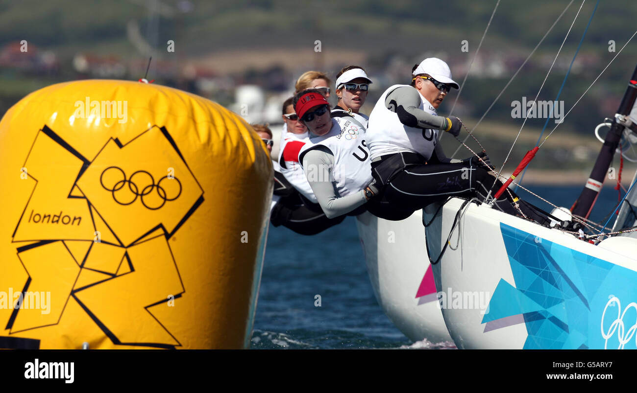 USA's Elliott match racing crew of Anna Tunnicliffe, Debbie Capozzi and ...