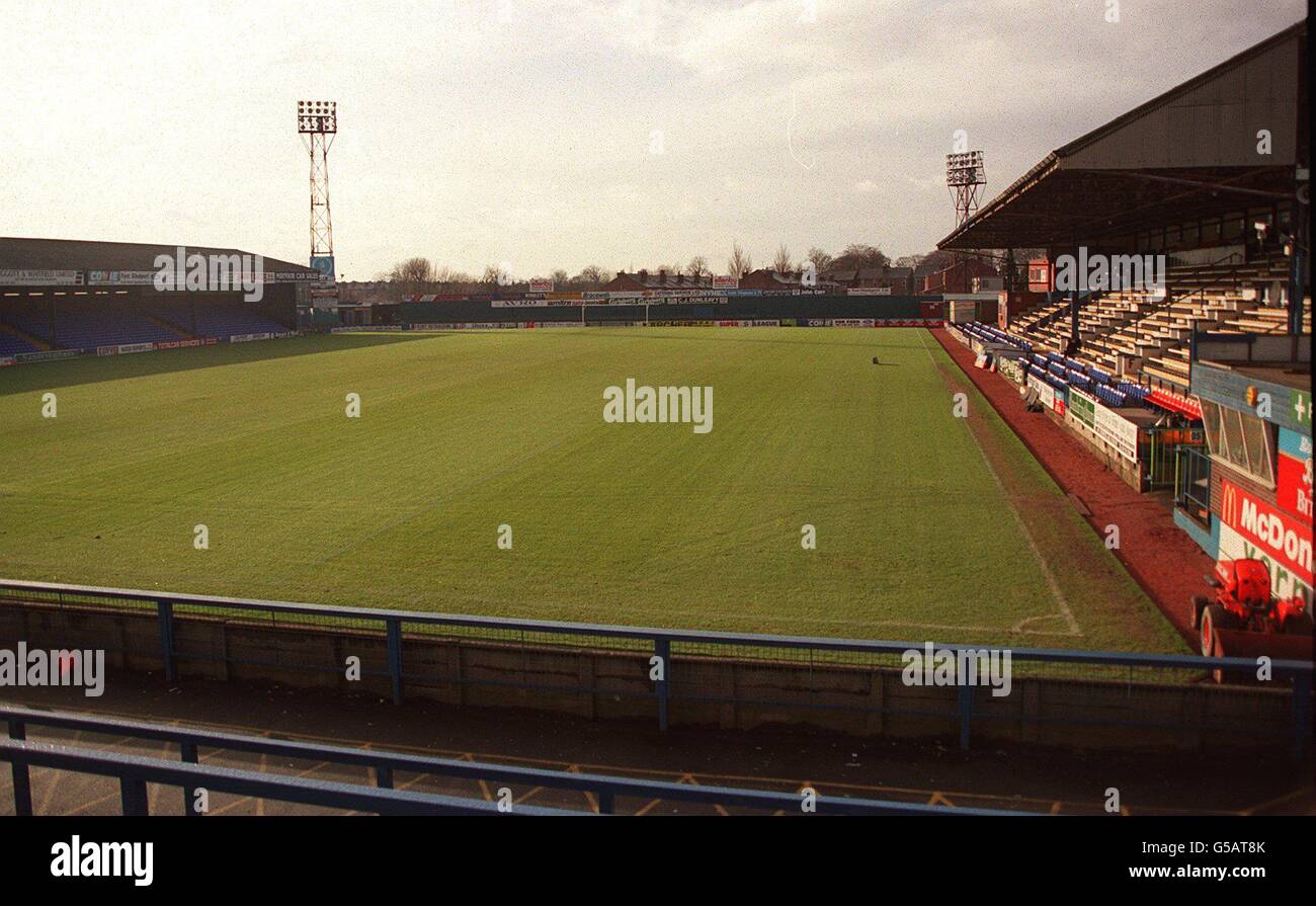 Soccer english football league grounds edgeley park hi-res stock ...