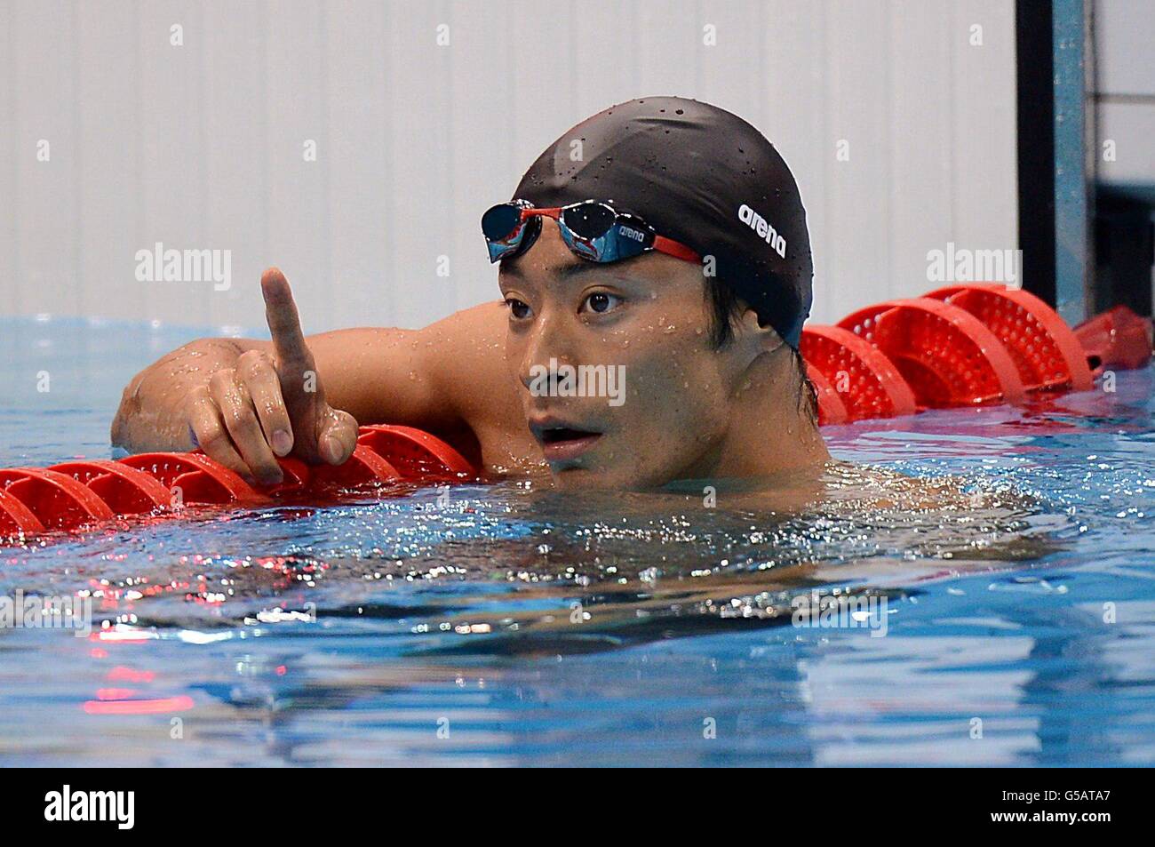 Japan's Ryosuke Irie celebrates finishing second in the Men's 100m ...