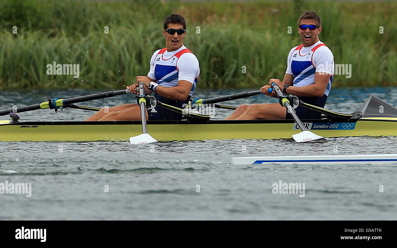 Great Britain's Sam Townsend (right) and Bill Lucas celebrate as they ...