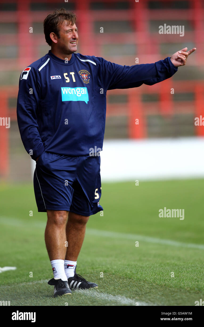 Soccer - Pre Season Friendly - Wrexham v Blackpool - Racecourse Ground ...