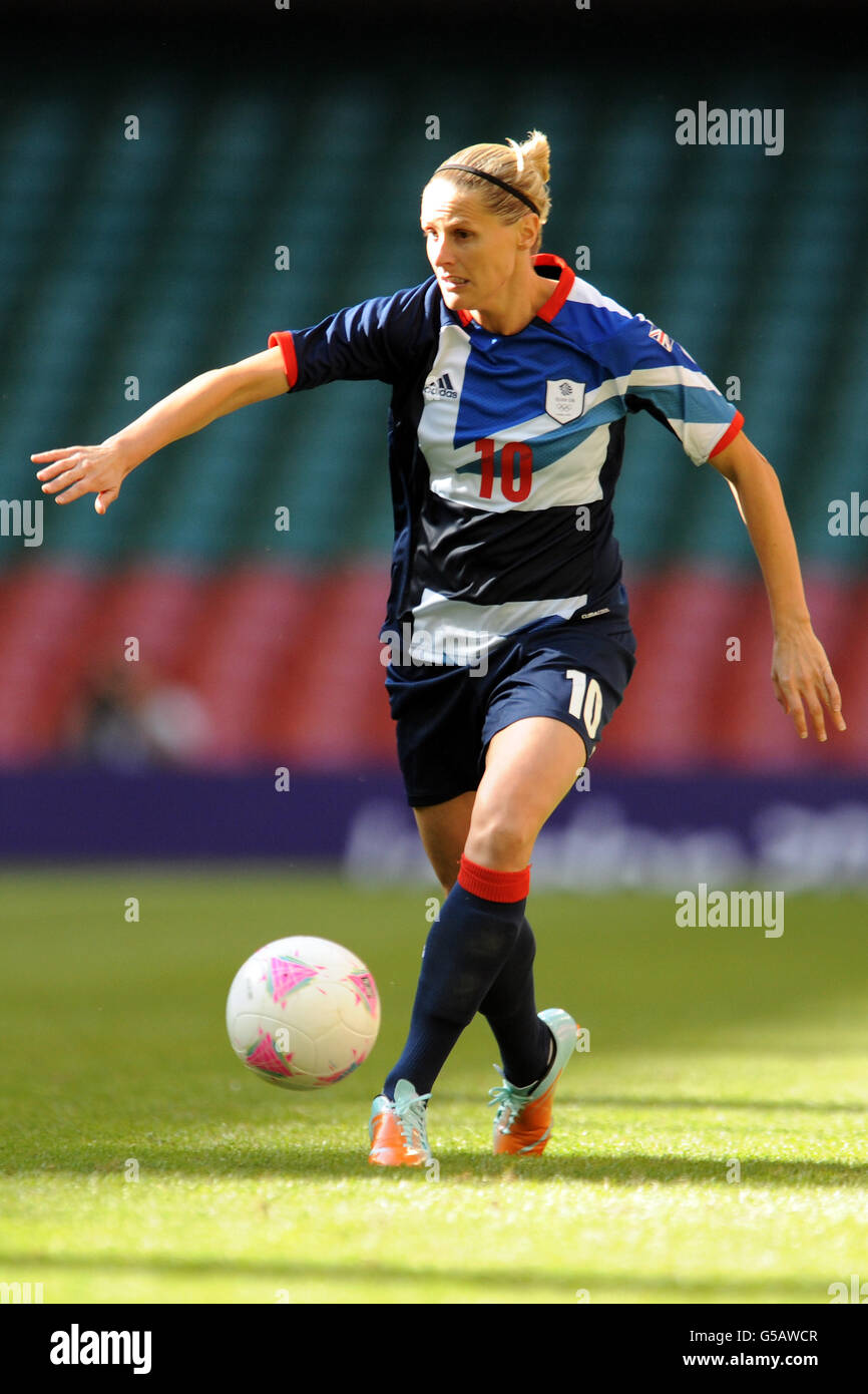 Cardiff during the first day of the london 2012 olympics hi-res stock ...