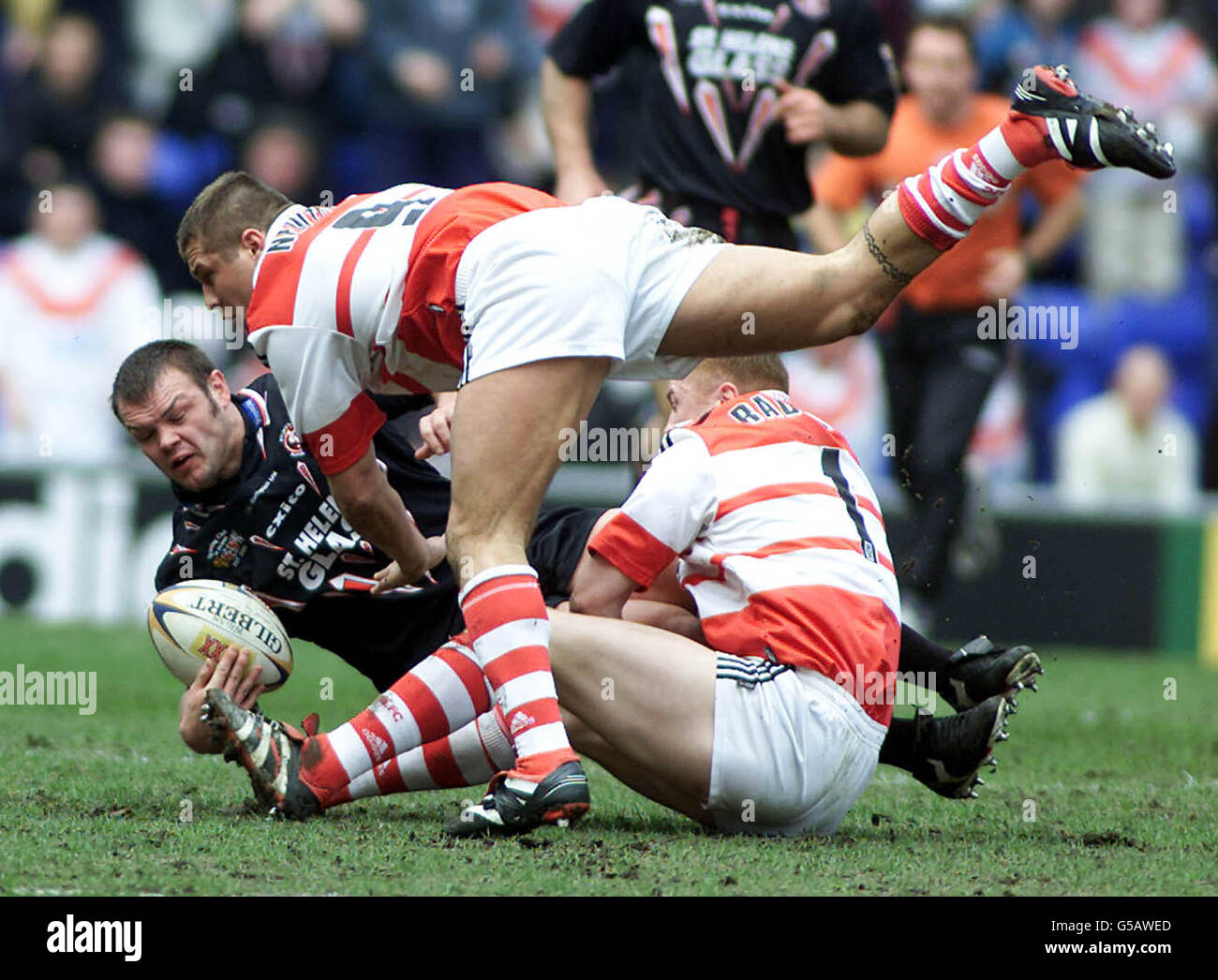 Rugby league action kris radlinski terry newton hi-res stock ...